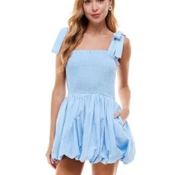 TCEC | Dresses | Tcec Light Blue Bubble Dress | Poshmark